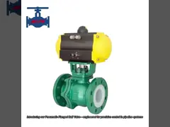 Pneumatic flanged ball valve