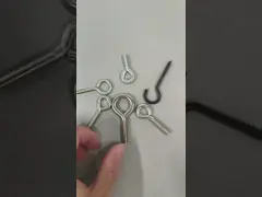 China Aluminium Closed Eye Screws Black Oxide Finish Closed Screw Hook for sale