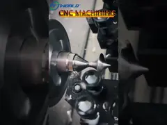 CNC lathe multi axis machining of complex geometric parts