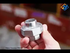 Factory Direct Supply 304 Stainless Steel Union Female Thread Flat Union Casting Union