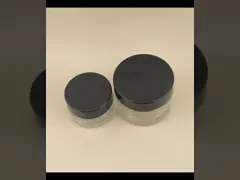 China Screw Lid Clear Glass Cream Jar For Customized Lotion for sale