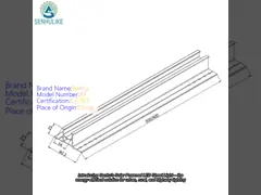 Montaggio fotovoltaico solare Short Rail Aluminium Mini Rail TOP Popular Metal Structure Pitched Solar kits