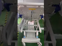 China Integrated Adjustable Hospital Patient Trolley Stretcher With Backrest for sale