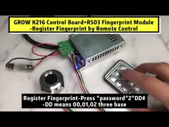 China GROW KL216+R502-F DC10-30V Fingerprint Access Control Board Remote Control With Jog Mode/Ignition Mode/Self-locking Mode for sale