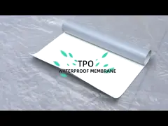 1.2mm Or 1.5mm Or 2.0mm Thick TPO Waterproof Membrane For Planted Roofs Chemical Resistance