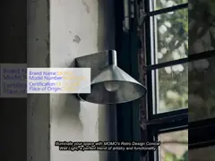 China Retro Design Indoor Living Brass Material Picture Light Sconces Household Conical Wall Light for sale