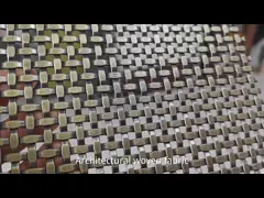 304 316 Stainless Steel Architectural Woven Mesh for Decoration Building Facades Ceiling