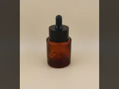 China Delicate Design Brown Small Glass Dropper Bottle for Face Essence for sale