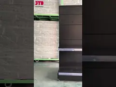 New Style Black Supermarket Shelving Can Be Customized