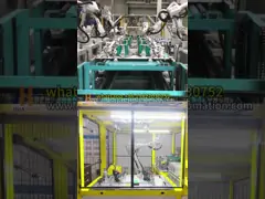 automotive parts automatic ultraosnic welding and clips assembly line|huazhuo group