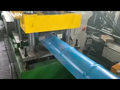 China Chain Drive Roll Former For Round Ridge Cap With Hydraulic Shearing And Reinforced Rib Forming for sale