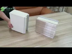 China Custom 100mm Thick Wall Sandwich Panels 12m Cold Room Rock Wool Panel for sale