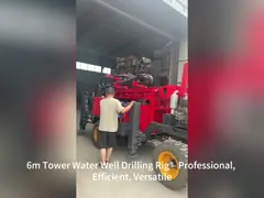 With 300 Meters Rocky Layer Diesel Engine Power Pneumatic Borehole Drilling Rig