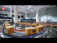 Sistema di trasporto casse per linea completa asettica per bevande da 18.000 BPH, soluzione di confezionamento ad alta efficienza