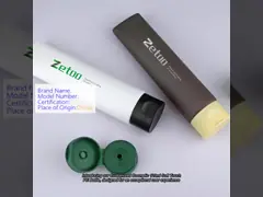 China Matt Plastic Cosmetic Bottle Green / Gray Cosmetic Packaging Bottle With 45mm Diameter Cap for sale
