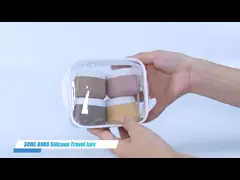 China Toiletry Silicone Travel Container Kit Leak Proof 30ml With Screw Lid for sale