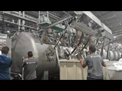 Máquina de tingimento a altas temperaturas extremamente rápida e de baixo consumo