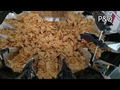 Potato Chips Multihead Weighing Machine / 14 Head 2.5L Multihead Weigher