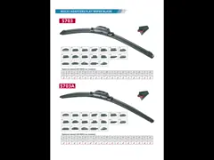 China Universal Auto Windshield Wipers Natural Rubber Water Repellent Features for sale