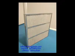 China W Shape V-Bank Type HEPA Filters Plastic Medium Industrial Micro Air Filter for sale