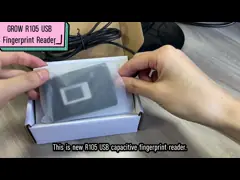 China GROW R105 DC5V USB Biometric Desktop Big Size Capacitive USB Fingerprint Reader With Free SDK 1000 Capacity Support Android for sale