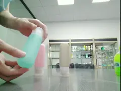 China Titanium Blue Color Silicone Travel Toiletry Bottle Set Leak Proof 90Ml for sale