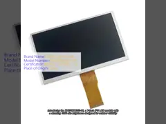 1000nits High Brightness 7 Inch LCD Modules IPS RGB 50pins Optional Touch Screen