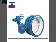 Electric flanged hard-sealed butterfly valve