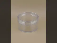 Clear Plastic Cream Jar with Screw Lid for Cosmetic