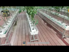 China Vertical Planting PVC Substrate Grow Gutter Hydroponic Pepper Tomato Plant Trough for sale