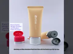 China 35mm Diameter Sunscreen Tube Packaging 35ml-110ml with Double-Layer Flip Top Caps for Cosmetic Creams for sale