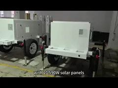 China Mini Solar Surveillance Trailer With Time-lapse Camera For Remote Area for sale