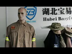 China Fire Fighting Work Outerwear Flame Retardant Heat Resistant Advanced Material With Reflective Strips Military Uniform Clothing for sale