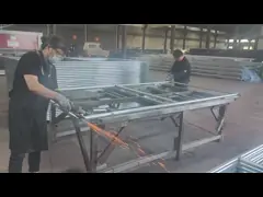 Chain link fence frame details  Polishing