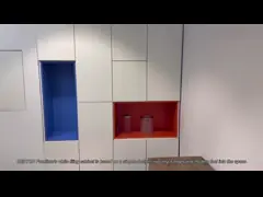 China Dark Brown Glass Door File Cabinet 6 Door CEO Large Wood Filing Cabinet for sale