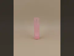 China Customized Plastic Small Smooth Clear Pink Lip Balm Packaging for Lipsticks for sale