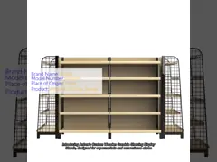 Cina Gondola in legno da 1800 mm, scaffale da ripostiglio, display rack, supermercato in vendita
