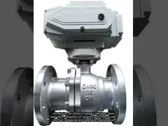 Electric flanged stainless steel ball valve