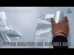 Monsterneming Exclusive Plastic Flat Bags Freshness Protection Package Fruit and Vegetable Plastic Bag On Roll
