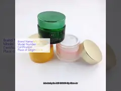 50g Glass Jar Round Bottom Face Eye Cream Frosted Glass Jar with Plastic Cap Cosmetic Packaging