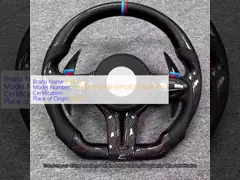 B-M-W Carbon Fiber M3 M5 F30 F10 F01F07F25F26F15 F16 Steering Wheel Modification