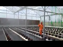 Estufa de filme plástico resistente aos raios UV com ventilação automática no telhado