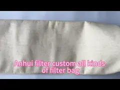 550gm 산업용 노멕스 아라미드 필터 가방 먼지 수집기 시멘트 필터 가방