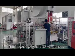 Ινδία 250 4 κοιλότητες δοχείο αλουμινίου φύλλο Mitsubishi PLC κατασκευής γραμμής λειτουργίας βίντεο