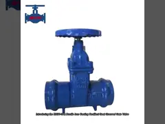 Ductile iron casting resilient seat grooved gate valve Z85X-16Q