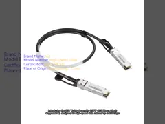 Cina Disegno del cavo personalizzato Assemblaggio del cavo QSFP 40G Attachamento diretto rame QSFP+ 4*10G 1M 3M 5M 7M Lunghezza personalizzata Cavo DAC Breakout in vendita