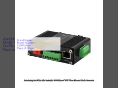 Mini Industrial 10/100Base-T SFP Fiber Ethernet Media Converter with 1Ch RS232 / RS485 / RS422 serial