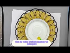 Gemaakt 3D Probiotische Gevulde Gummies Ananassmaak Voor Originele Aangepaste Smaak
