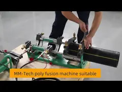 200mm Hydraulic Butt Fusion Welding Machine for HDPE Water System Operation Demonstration
