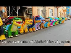 Cina Kiddie Animatronic Dinosaur Ride Coin / Remote Control Dinosaur Ride On in vendita